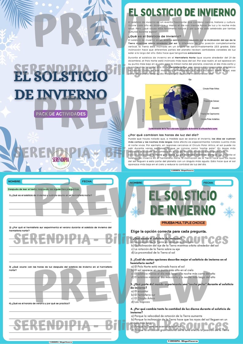 El Solsticio De Invierno | LECTURA & ESCRITURA | Winter Solstice ...