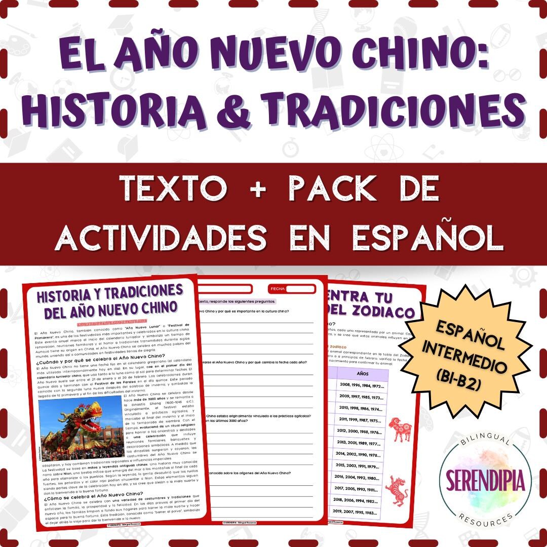 Año Nuevo Lunar Historia & Tradiciones | LECTURA COMPRENSIVA Y ...