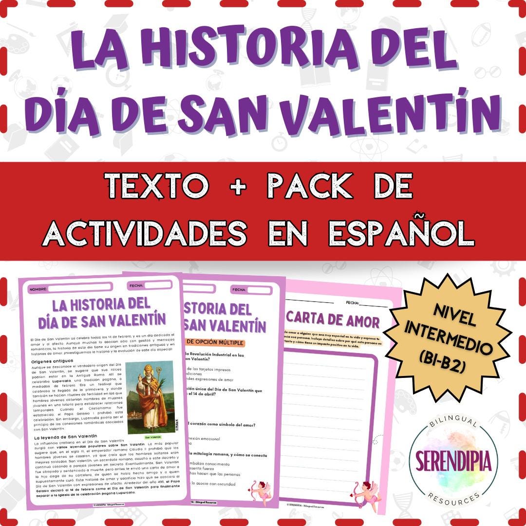 Historia Del Día De San Valentín | LECTURA & ESCRITURA | Valentine's ...