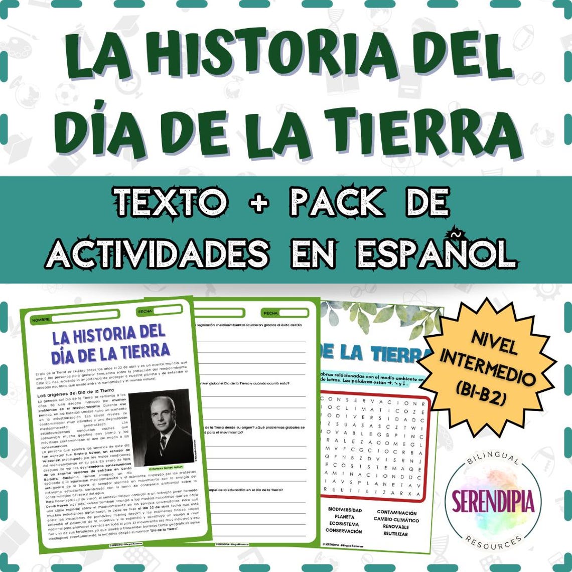 Historia Del Día De La Tierra | ACTIVIDADES LECTURA & ESCRITURA | Earth ...