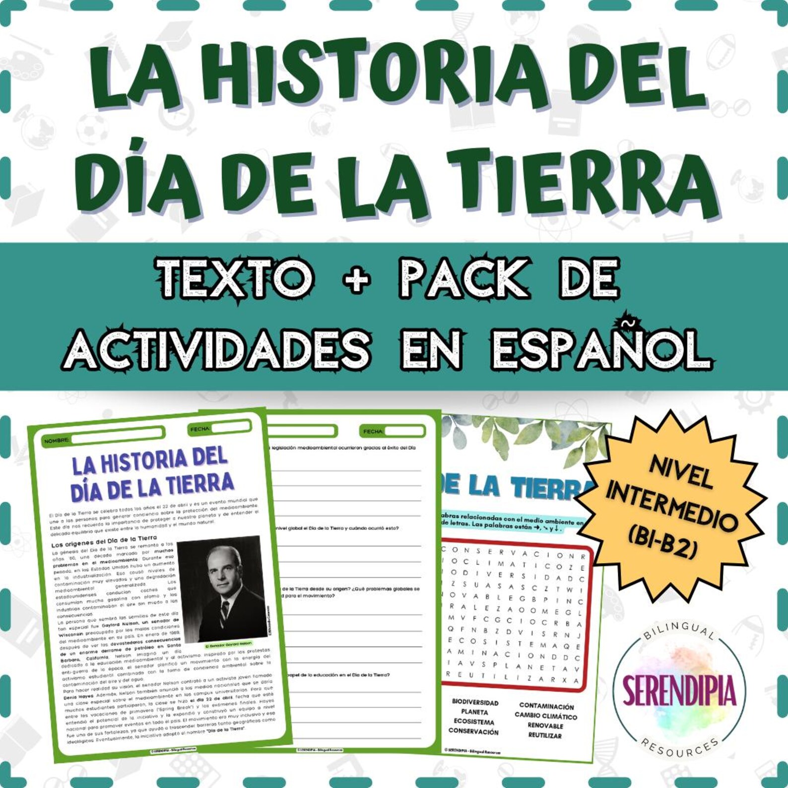 Historia Del Día De La Tierra | ACTIVIDADES LECTURA & ESCRITURA | Earth ...