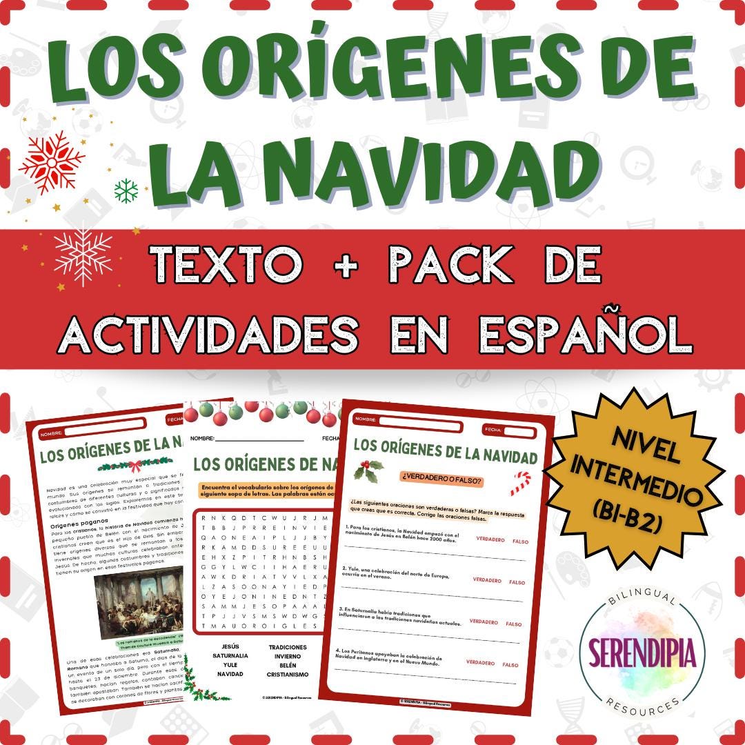 La Historia De La Navidad | ACTIVIDADES LECTURA & ESCRITURA | Christmas ...