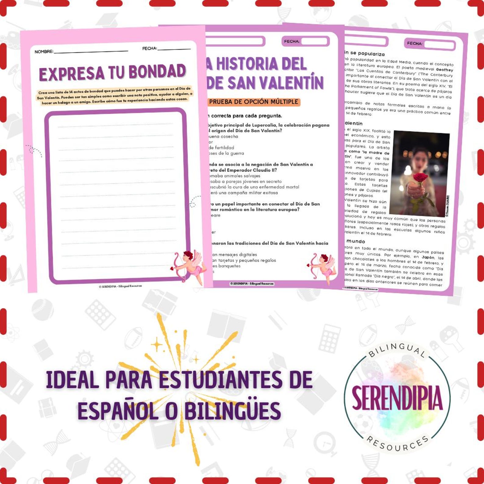 Historia Día De San Valentín | ACTIVIDADES LECTURA & ESCRITURA ...