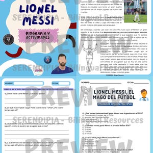 Biografía De Lionel Messi | LECTURA & ESCRITURA | Soccer Spanish Close ...