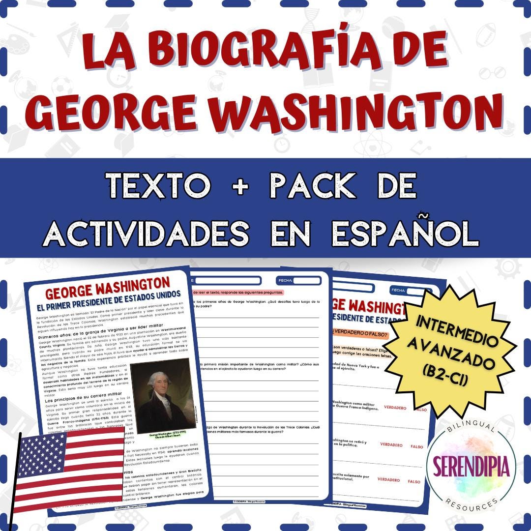 Biografía De George Washington | ACTIVIDADES LECTURA & ESCRITURA ...