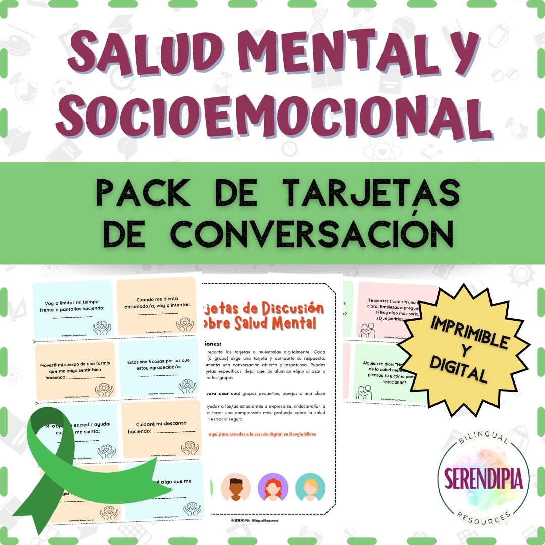 Tarjetas De Conversación: Salud Mental Y Educación Socioemocional | SEL ...