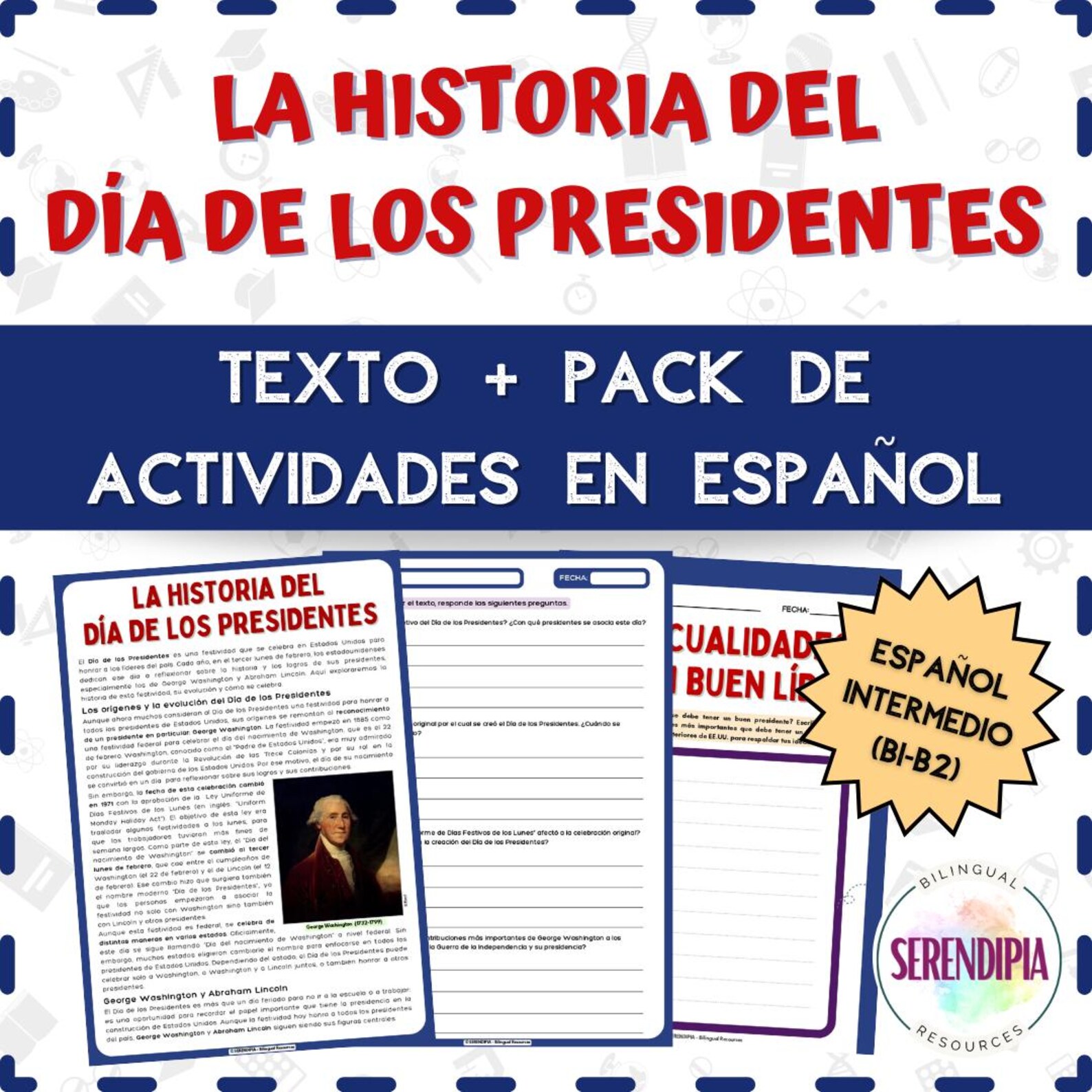 Historia Día De Los Presidentes | LECTURA & ESCRITURA | Presidents Day ...