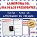 Historia Día De Los Presidentes | LECTURA & ESCRITURA | Presidents Day ...