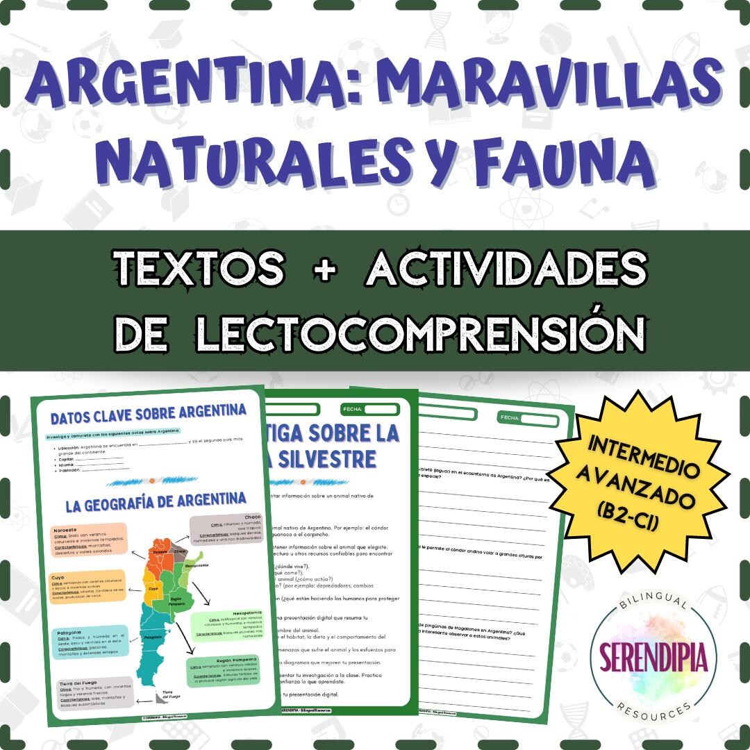 Argentina: Geografía, Naturaleza, Animales | LECTURA & ESCRITURA ...