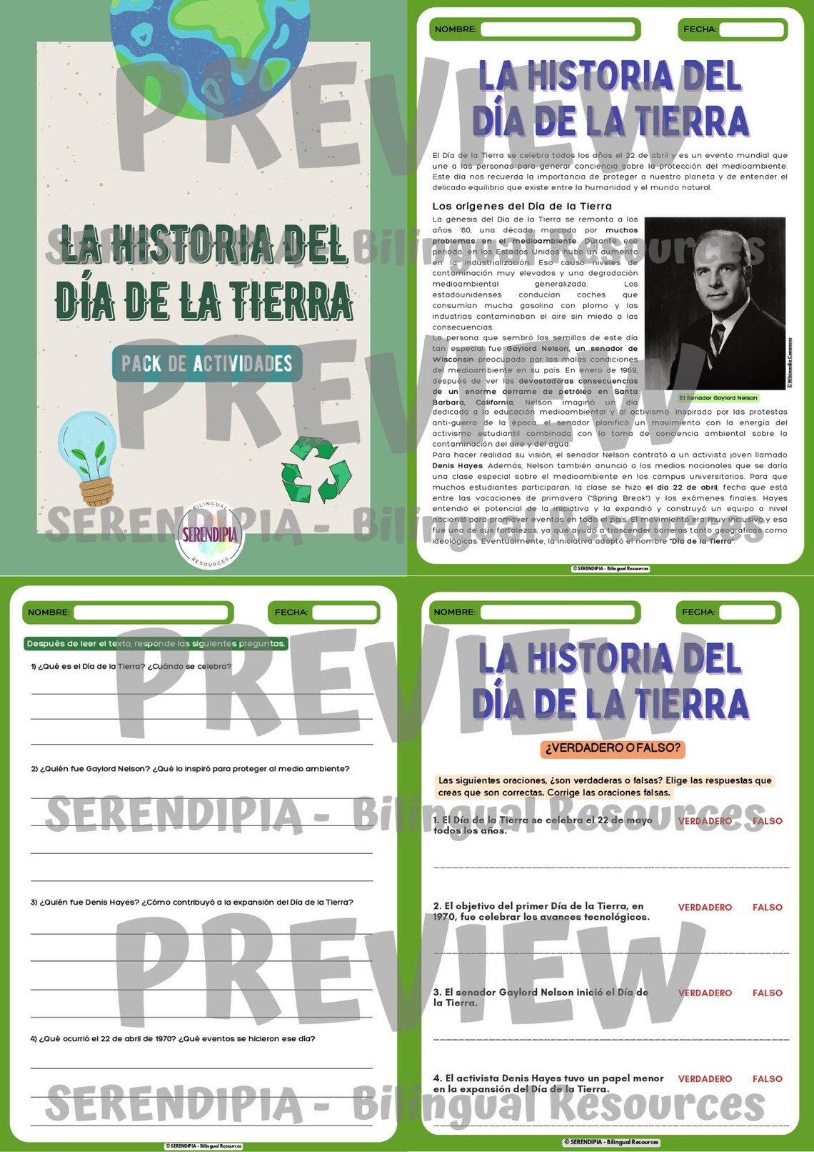 Historia Del Día De La Tierra | ACTIVIDADES LECTURA & ESCRITURA | Earth ...