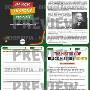 Black History Month & Black Leaders | READING and WRITING PRINTABLES ...