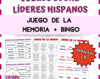 Los Países Hispanos | JUEGO De La MEMORIA Y BINGO | Hispanic Heritage ...
