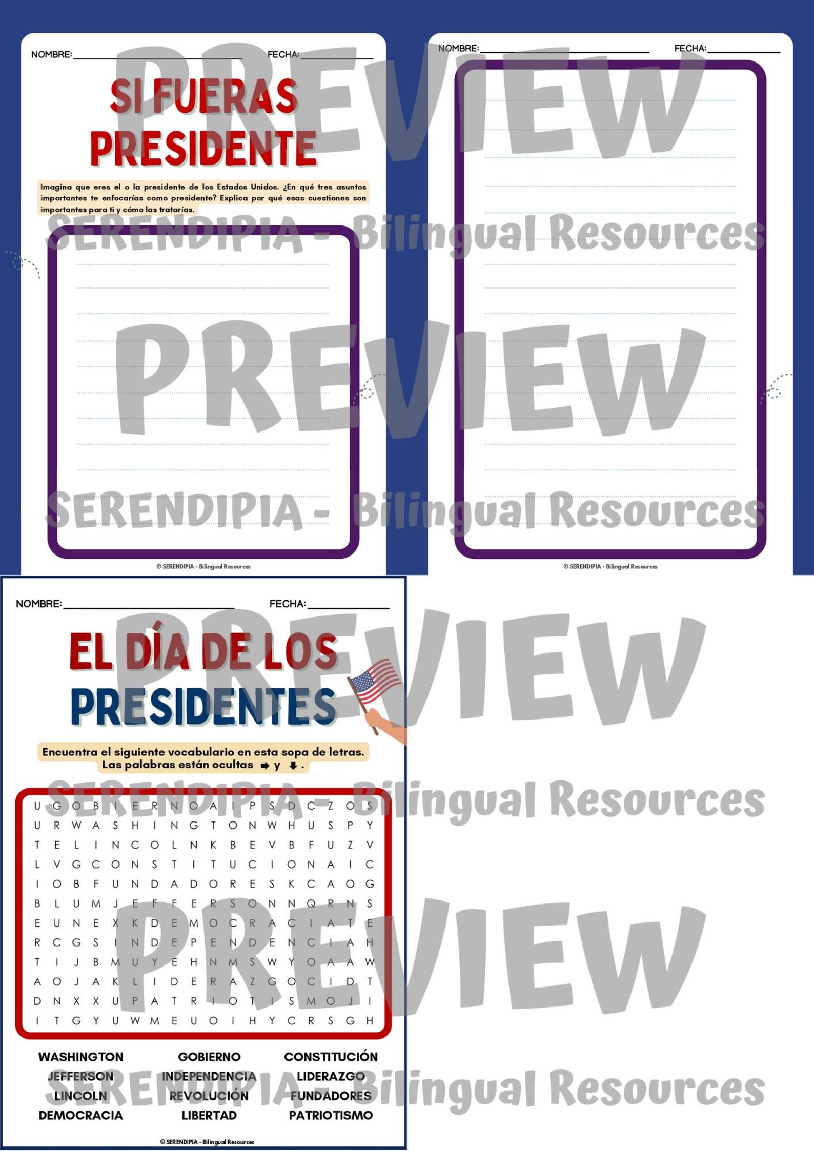 Historia Día De Los Presidentes | LECTURA & ESCRITURA | Presidents Day ...