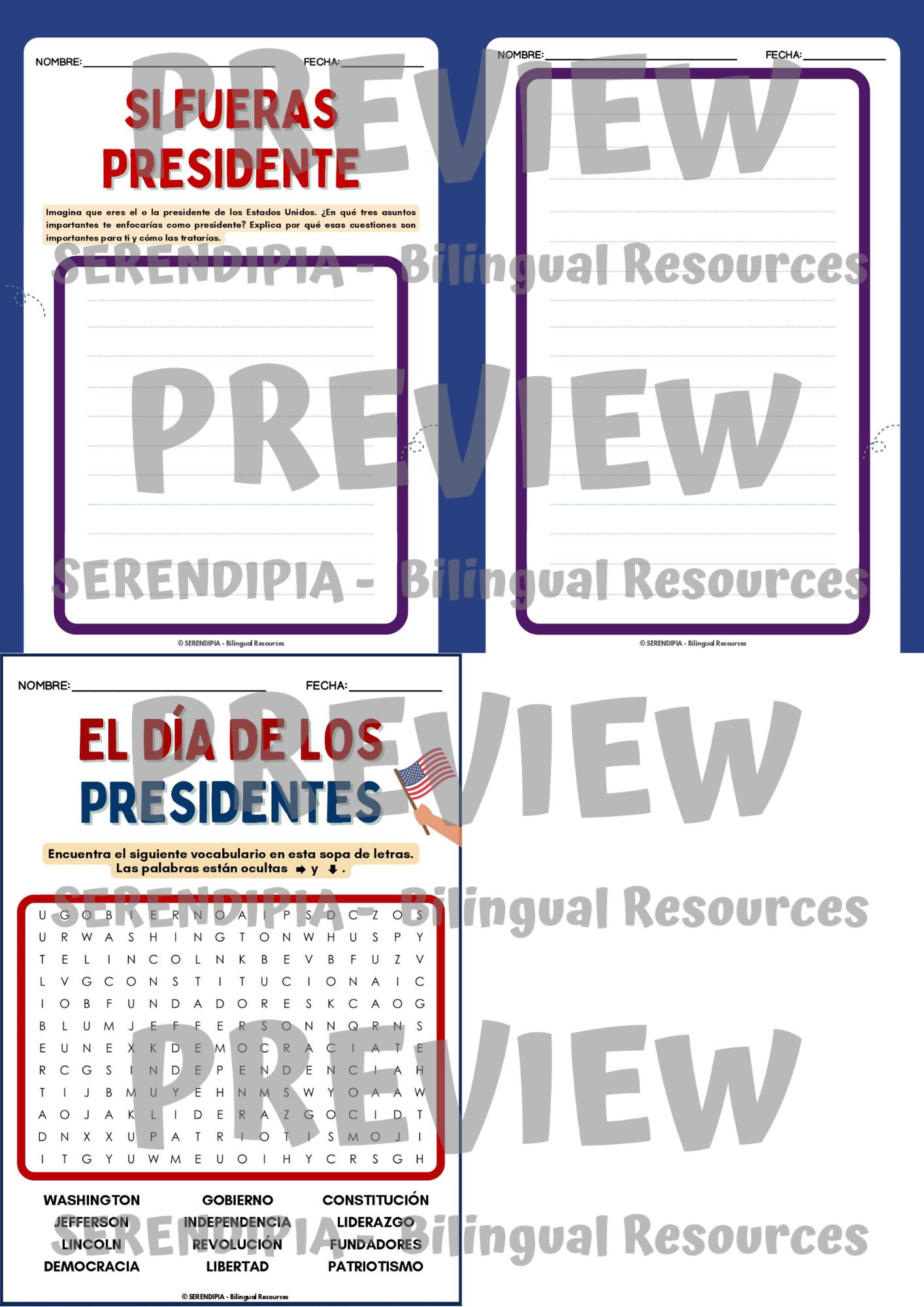 Historia Día De Los Presidentes | LECTURA & ESCRITURA | Presidents Day ...