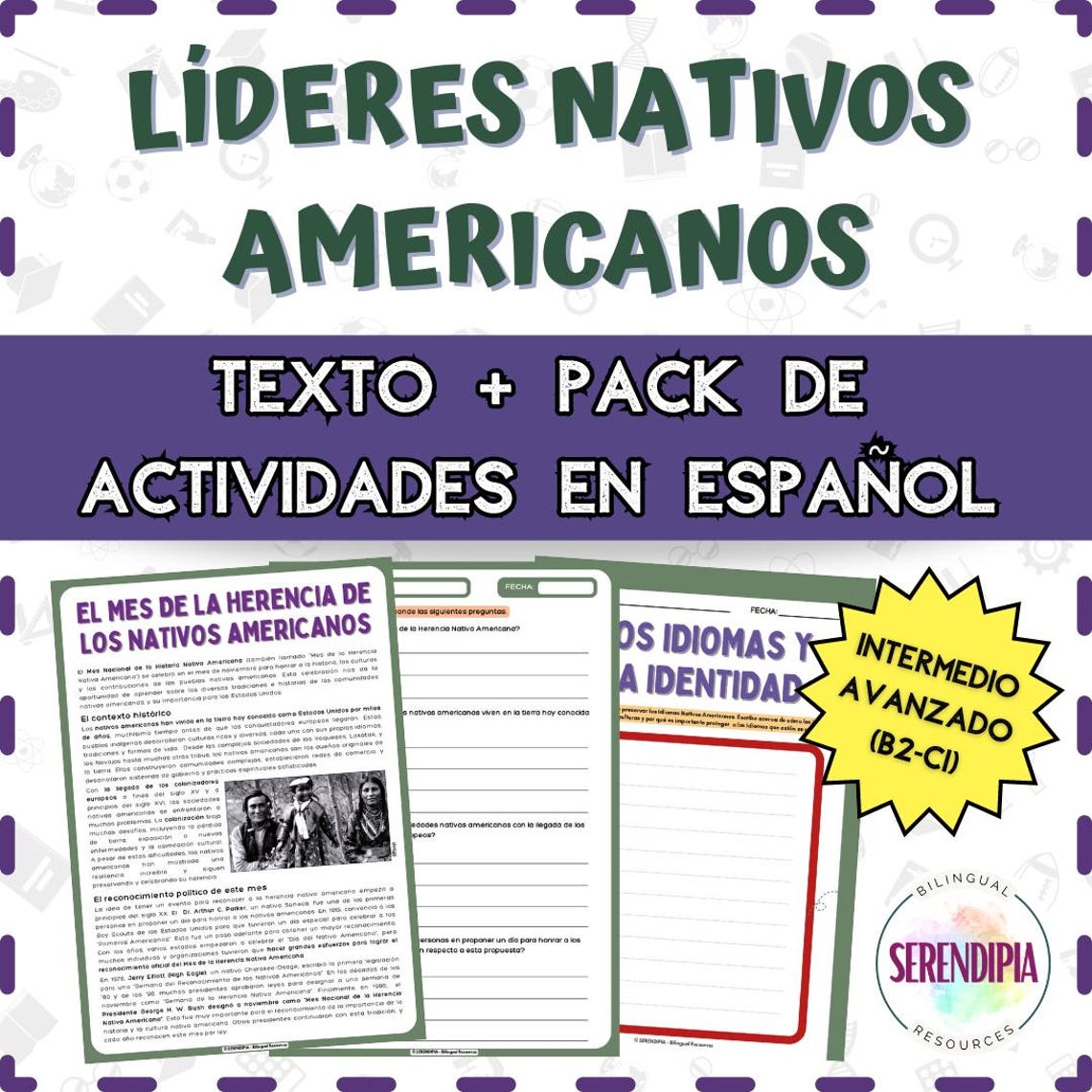 Mes Herencia Nativa Americana + Líderes | LECTURA & ESCRITURA | Native ...