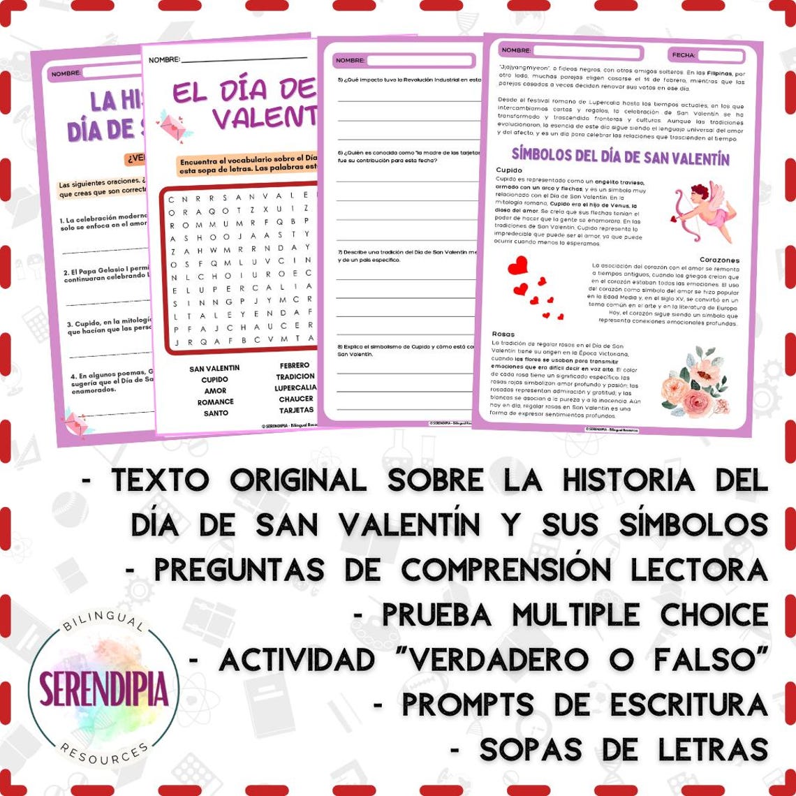 Historia Día De San Valentín | ACTIVIDADES LECTURA & ESCRITURA ...