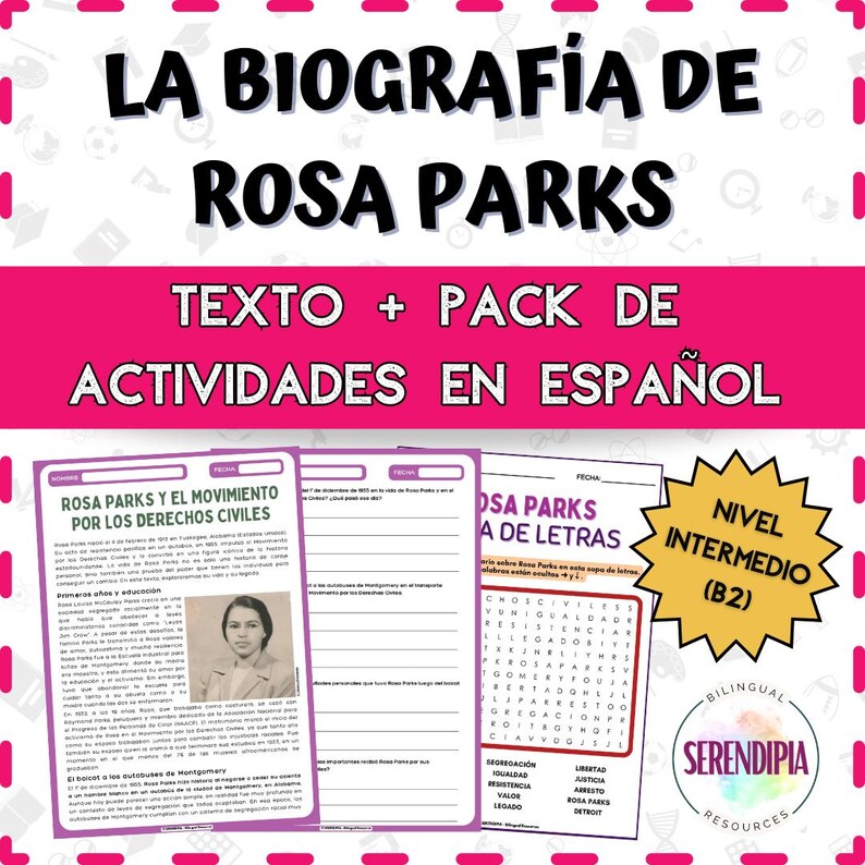 Biografía De Rosa Parks | ACTIVIDADES LECTURA & ESCRITURA | Civil ...