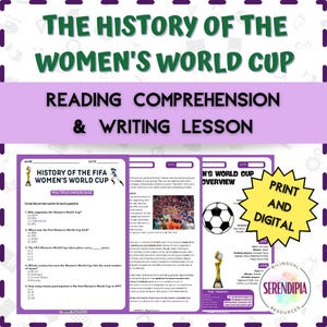 History of the Women's World Cup READING COMPREHENSION | Women in ...