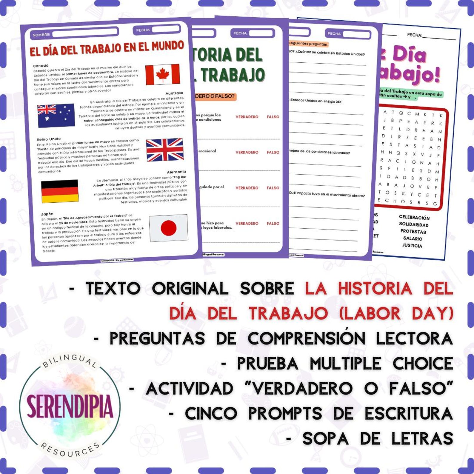 Historia Del Día Del Trabajo | ACTIVIDADES LECTURA Comprensiva ...