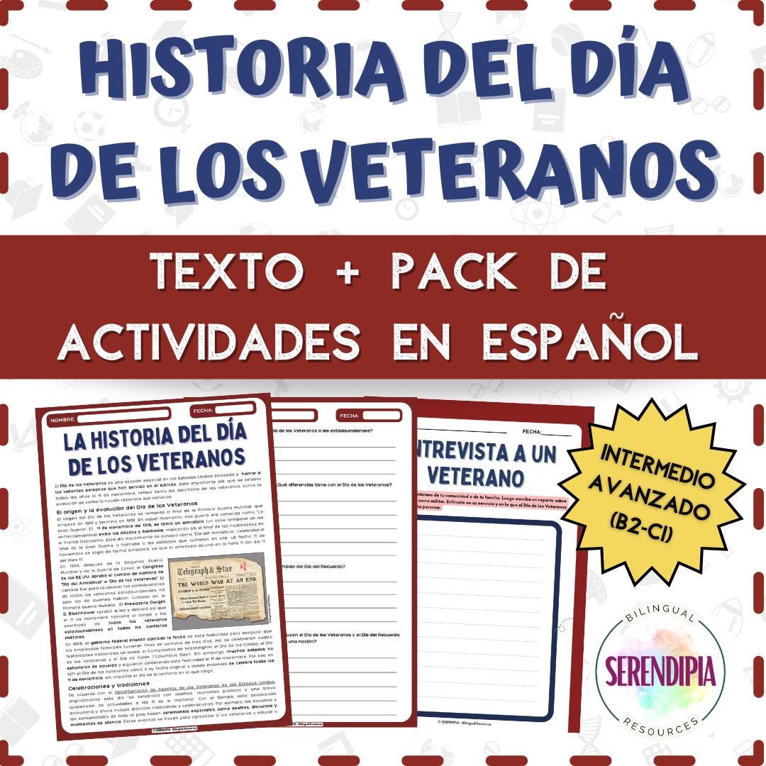 Historia Del Día De Los Veteranos | LECTURA & ESCRITURA | Veterans Day ...
