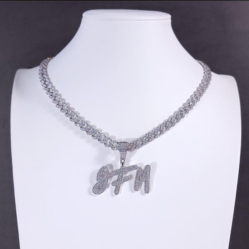 Iced Out Name Necklace - Etsy