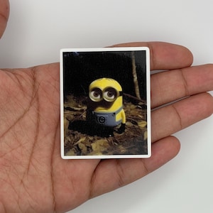 Funny Minion Meme Sticker - Staring in the Forest, Viral Minion Sticker ...