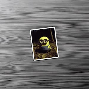 Funny Minion Meme Sticker - Staring in the Forest, Viral Minion Sticker ...