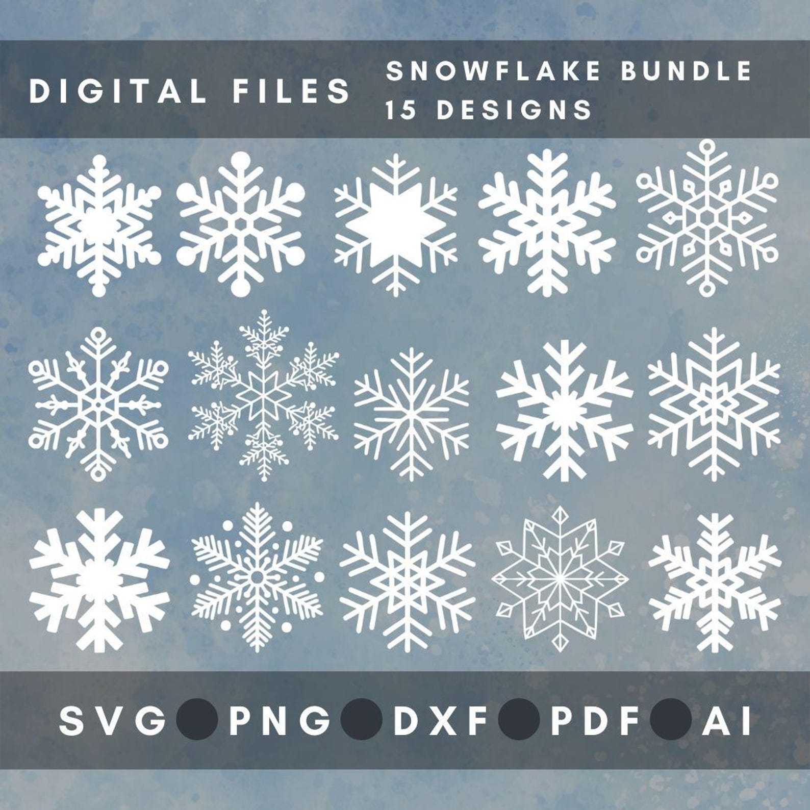 Snowflakes SVG Bundle, Aesthetic Snowflakes, Snowflake Cricut ...