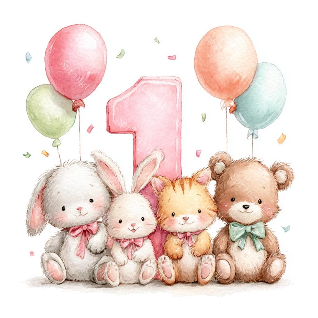 20 Baby's First Birthday Clipart, Birthday Invitations, Baby Wishes ...