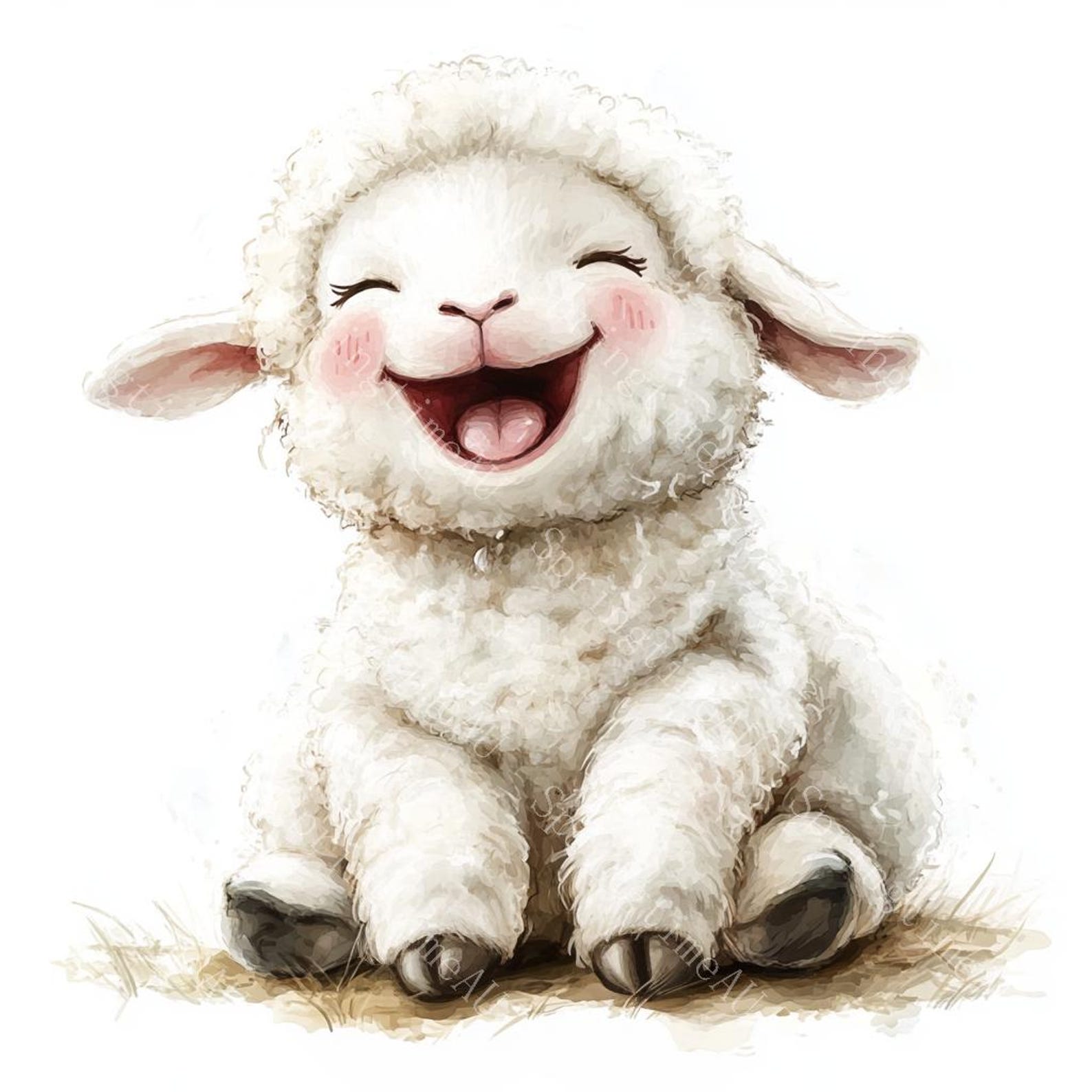 12 Funny Sheep Clipart, Cute Sheep, Sheep Nursery, Funny Farm Animals ...