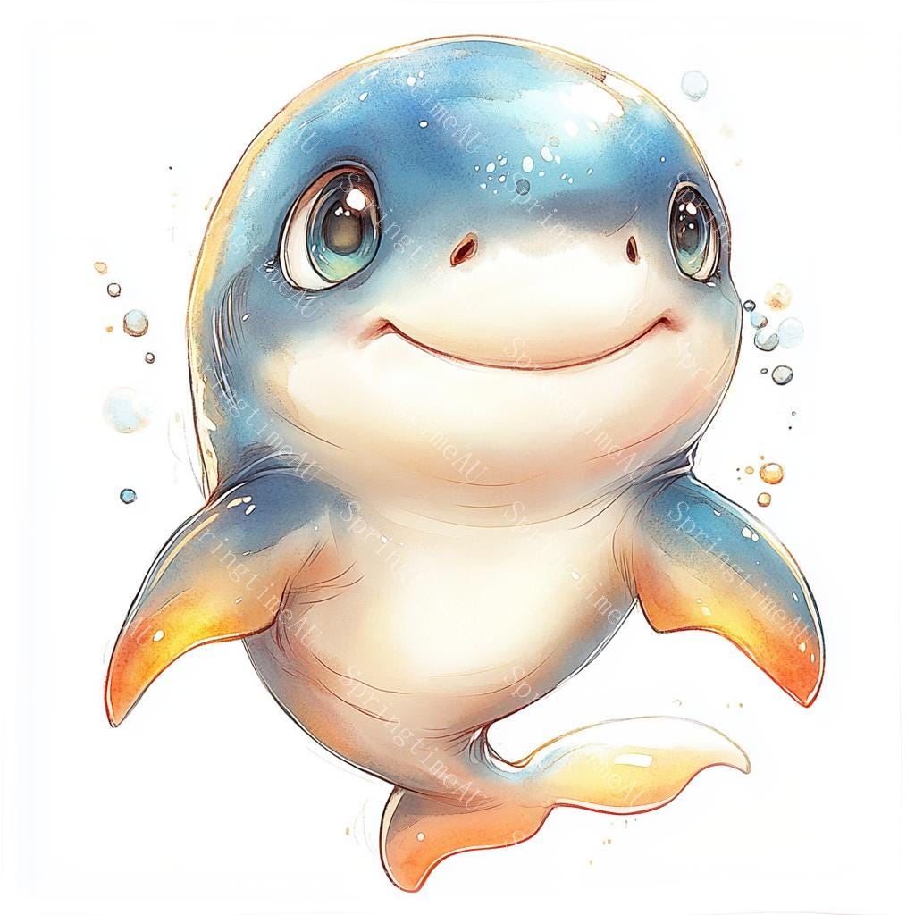 14 Cute Shark Clipart, Cute Baby Shark, Sharks Design, Sea Creatures ...