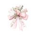 16 Pink Coquette Ribbon Bow Clipart, Wedding Flower, Printable ...