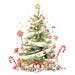 20 Candy Cane Christmas Tree Clipart, Winter Festive Art, Christmas ...