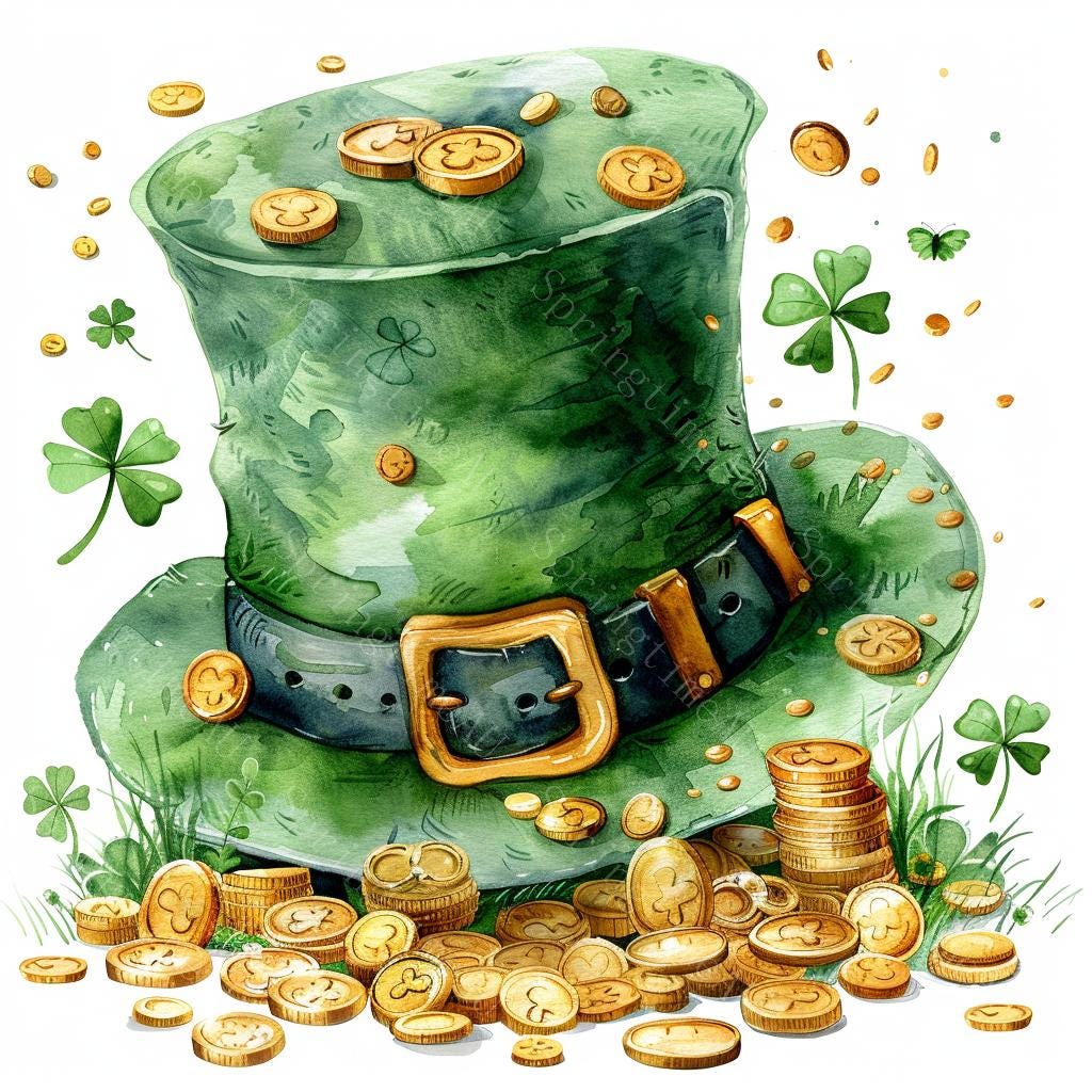18 Leprechaun Hat Clipart, Green Hat, Saint Patrick's Day, Printable ...