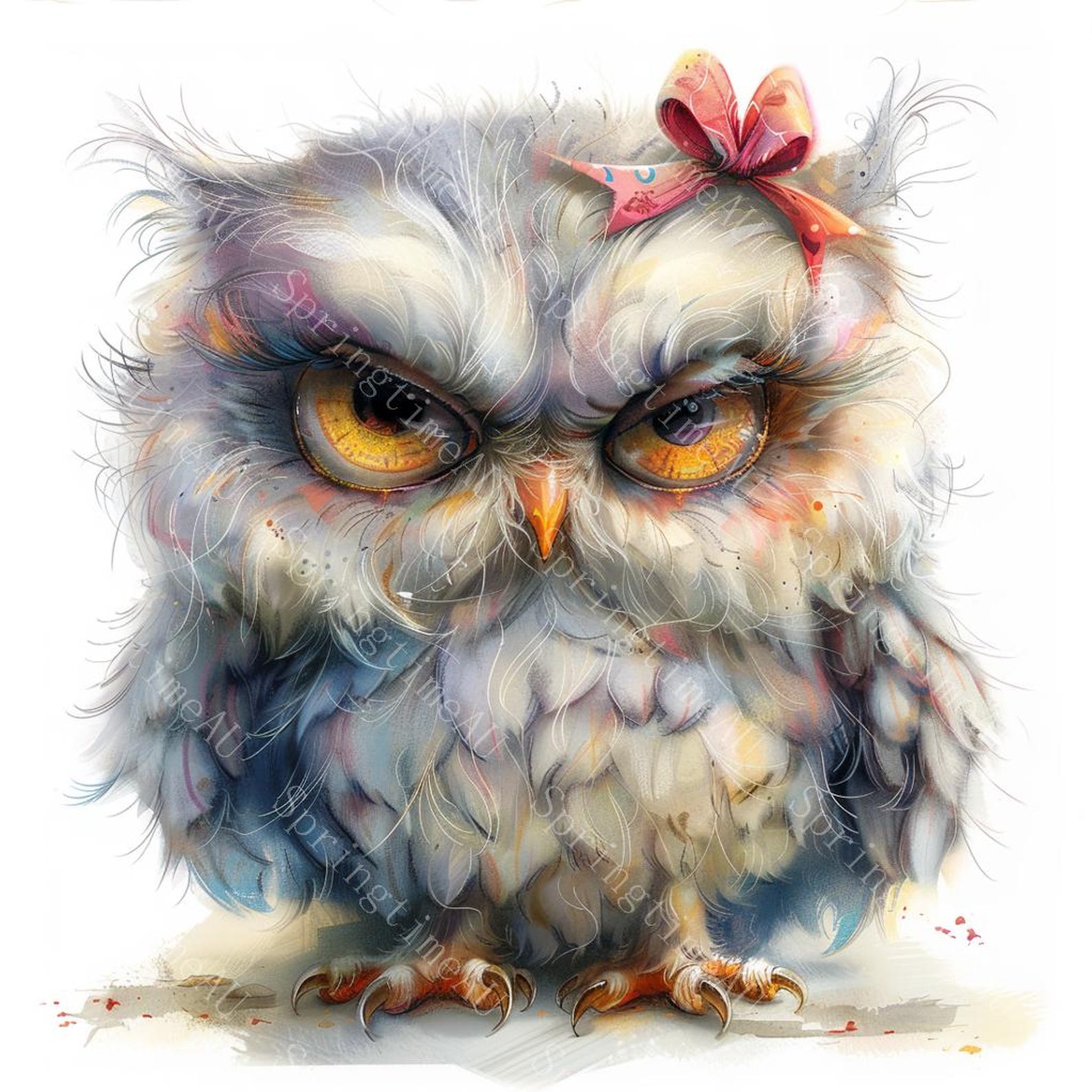 16 Funny Quirky Owl Clipart, Quirky Frazzled Owls, Cute Owl ...