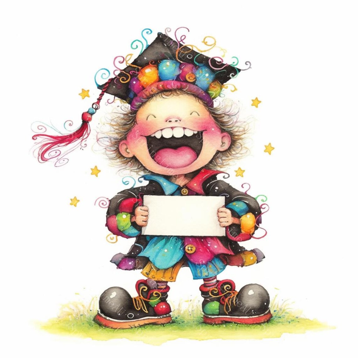 16 Quirky Boy Graduation Clipart, Student Grad Designs, Printable ...