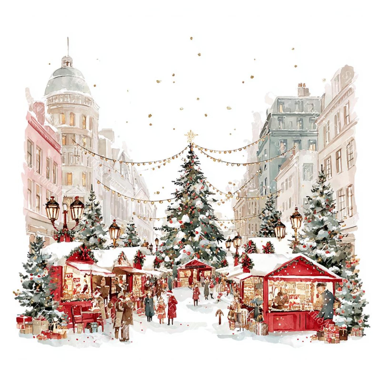 20 Christmas in London Clipart, Winter London, Cute London Travel ...
