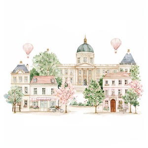 20 Cute Paris Clipart, Parisian Tourism, Paris Travel Art, France ...