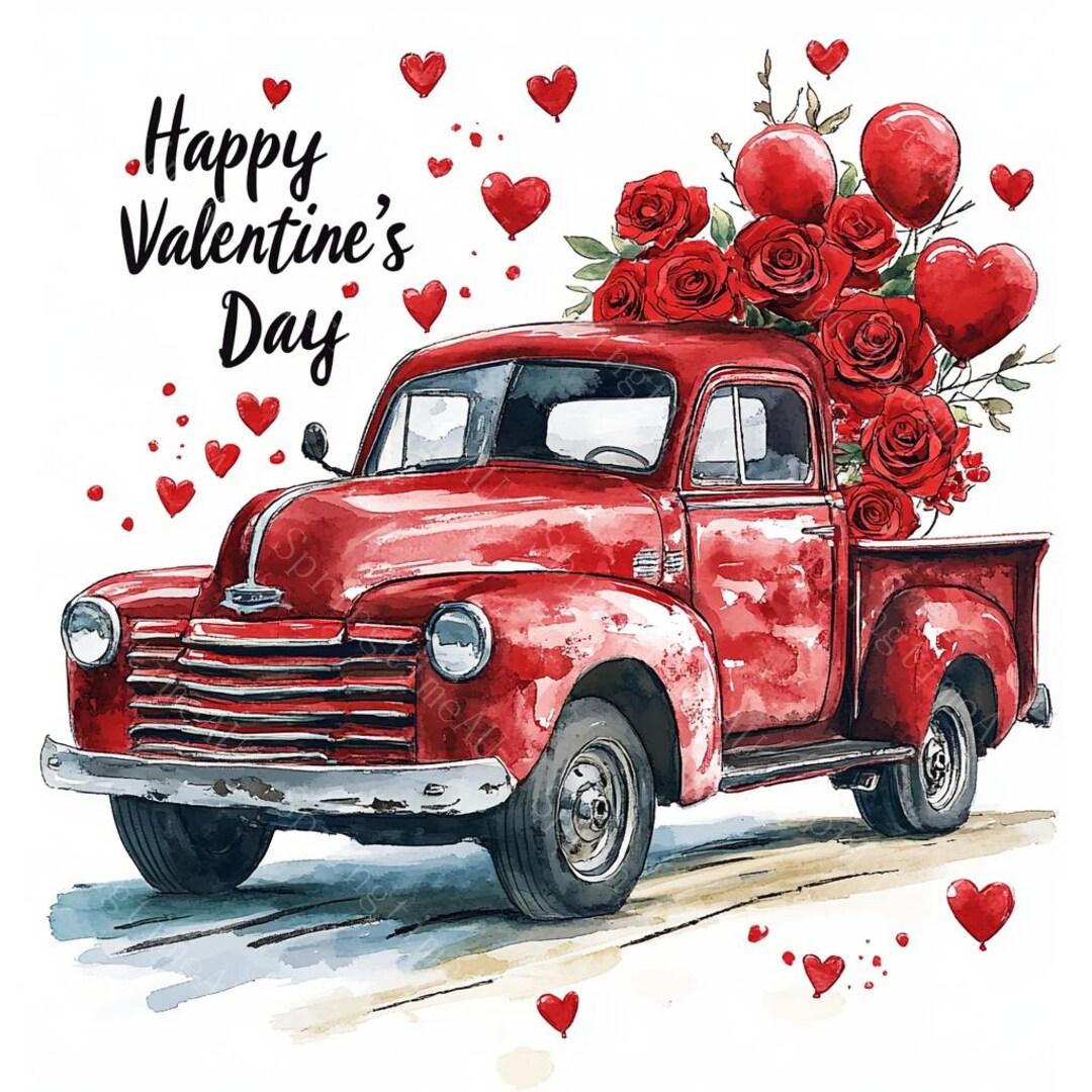 16 Happy Valentine's Day Car Clipart, Red Cars, Valentine's Loads of ...