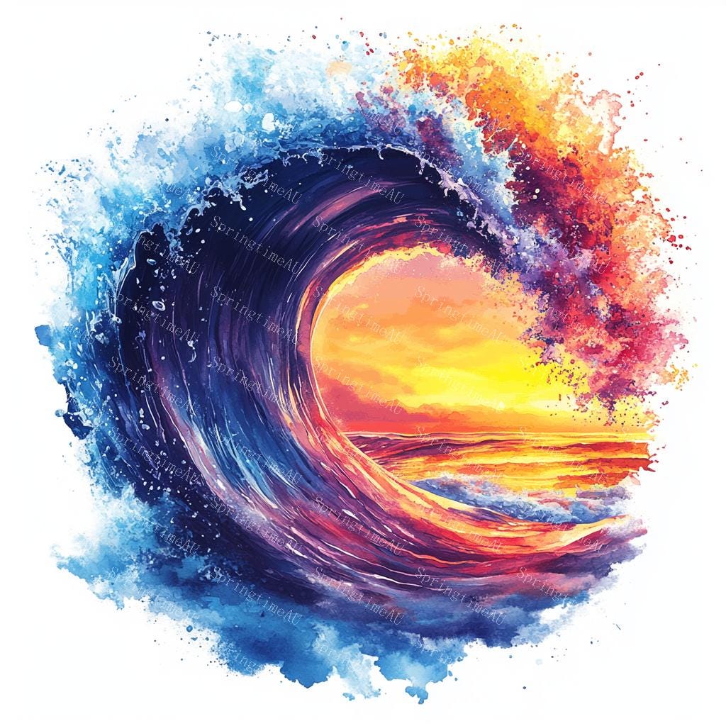 26 Ocean Wave Clipart, Ocean Clipart, Seascape Clipart, Waves ...