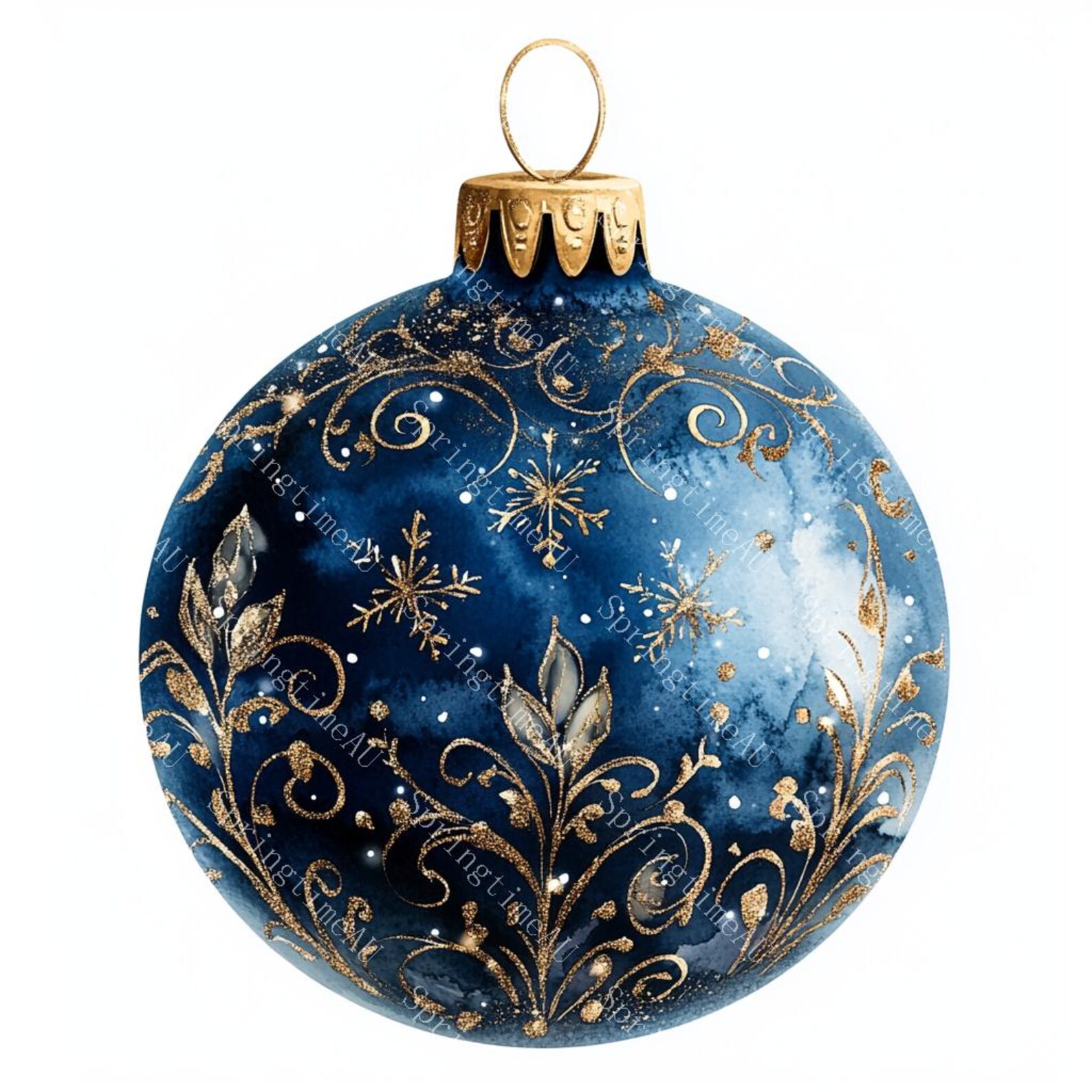 26 Blue Christmas Bauble Clipart, Xmas Clipart, Christmas Tree ...