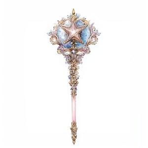 20 Magic Wand Clipart, Princess Wand Clipart, Enchanting Design ...