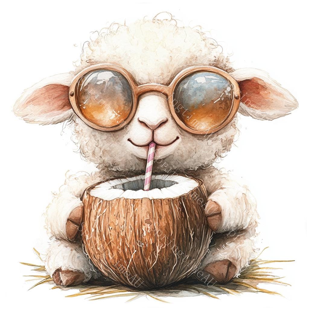 12 Funny Sheep Clipart, Cute Sheep, Sheep Nursery, Funny Farm Animals ...