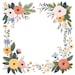 14 Cute Floral Frames Clipart, Floral Frame Borders, Wildflower Frame ...