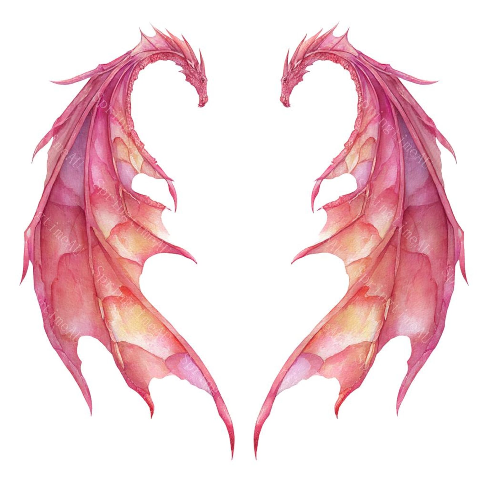18 Dragon Wings Clipart, Fantasy Wings, Magic Dragon, Celestial Demon ...
