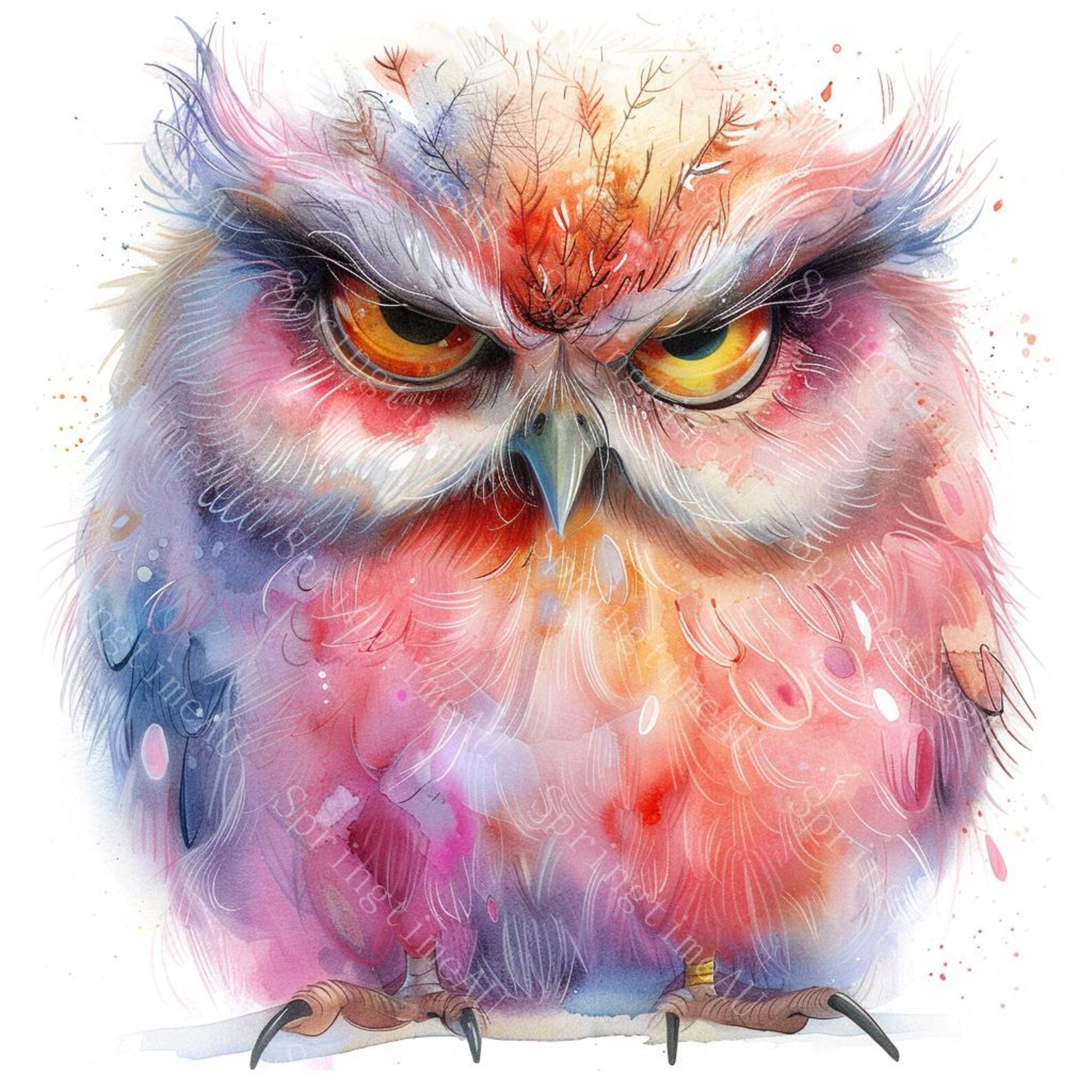 16 Funny Quirky Owl Clipart, Quirky Frazzled Owls, Cute Owl ...