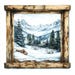 15 Winter Window Landscape View Clipart, Snowy Scene, Christmas Window ...