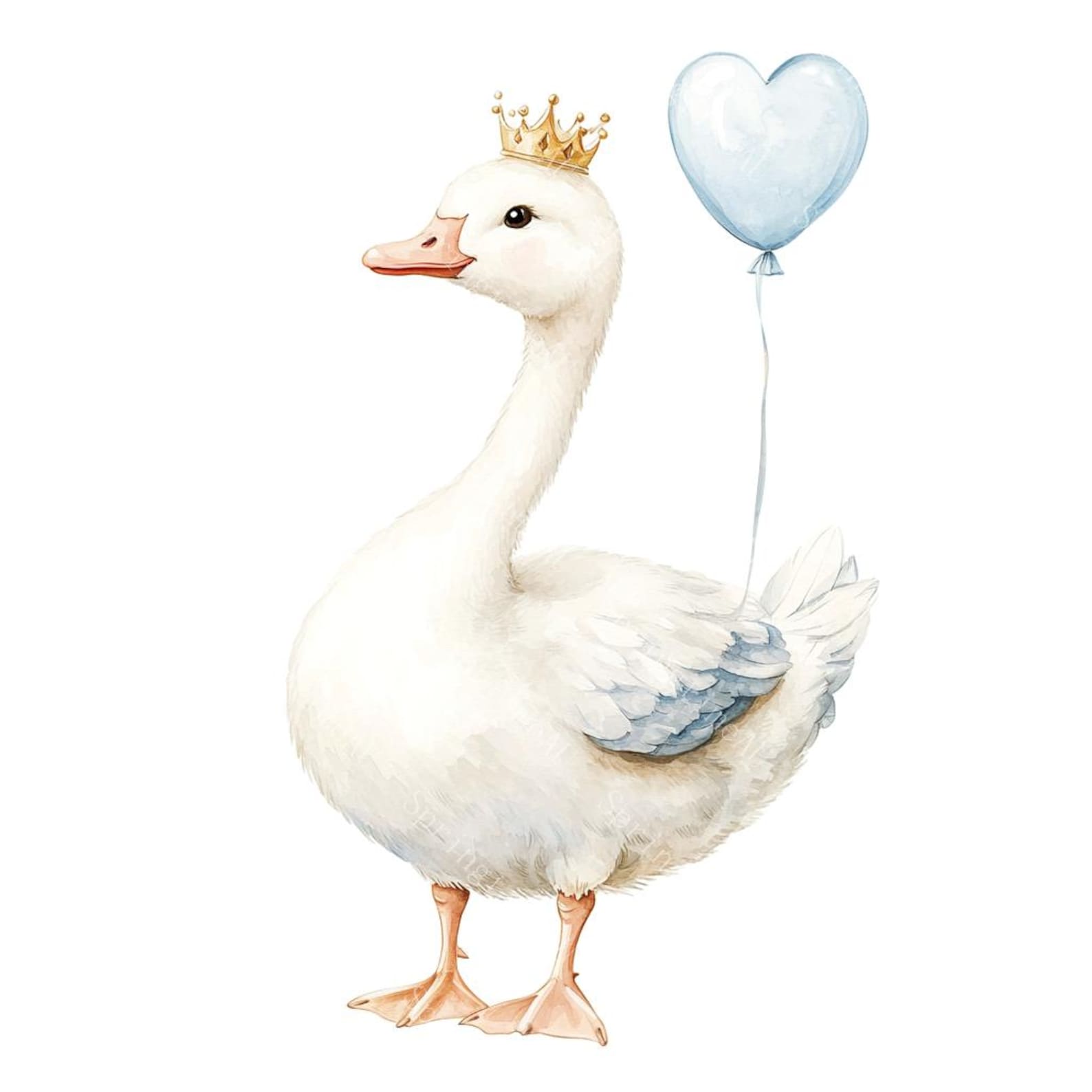 20 Silly Goose Balloon Clipart, 1st Birthday, Cute Farm Animalbaby ...