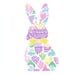 18 Cute Rabbit Easter Clipart, Bunny Easter, Floral Rabbits, Easter ...