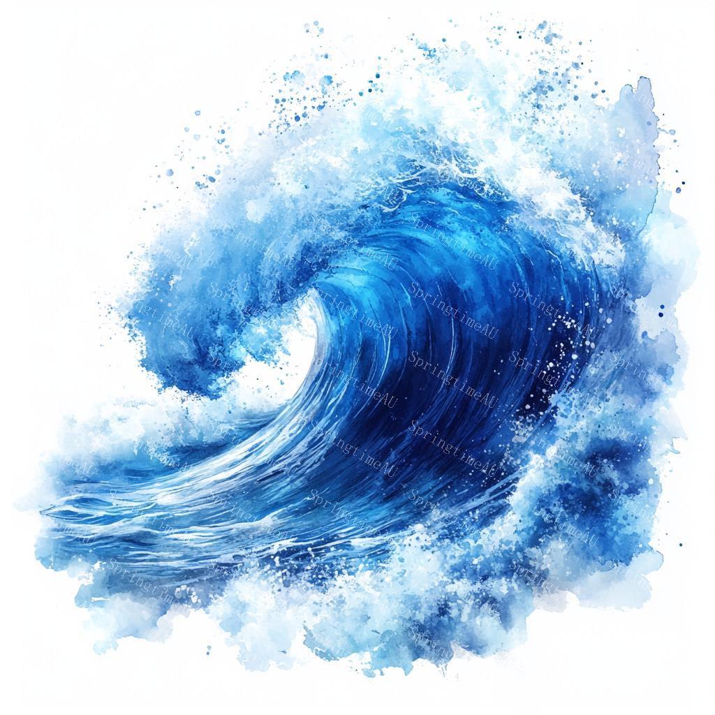 26 Ocean Wave Clipart, Ocean Clipart, Seascape Clipart, Waves ...